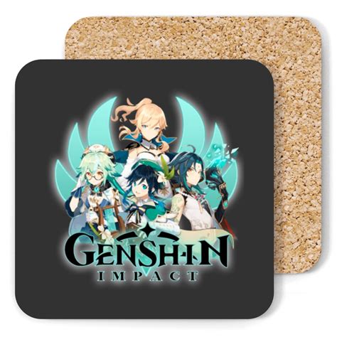 Genshin Impact Anemo Characters Coasters Sold By Lucianadlozano Sku