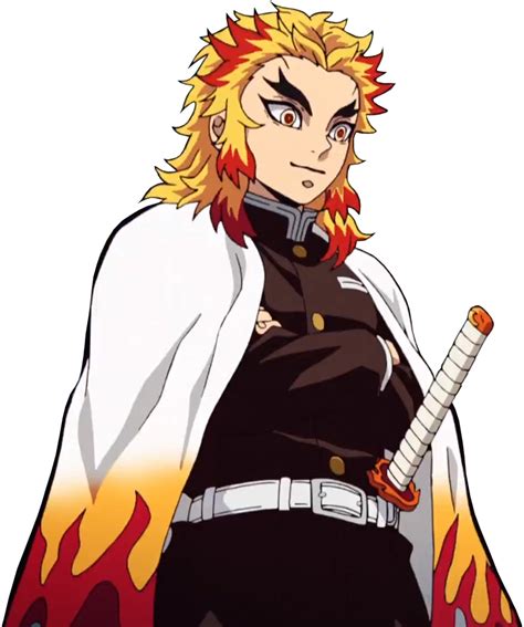 Rengoku Demon Slayer Fiery Hair Sword Wielder Hd Png Png All