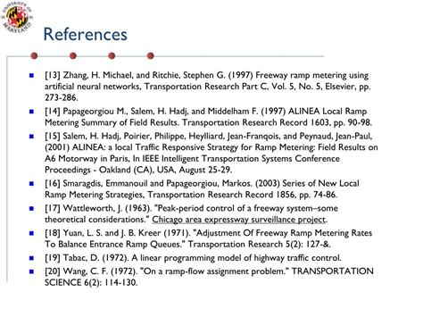 ppt literature review on ramp metering powerpoint presentation free