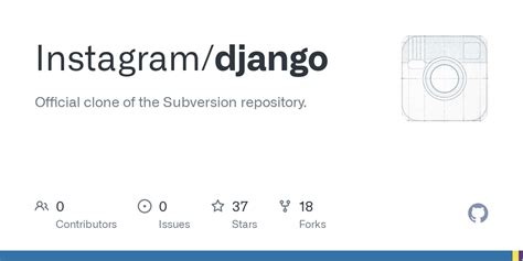 GitHub Instagram Django Official Clone Of The Subversion Repository