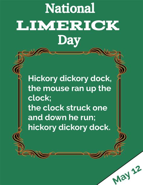 Limerick Day Template Postermywall