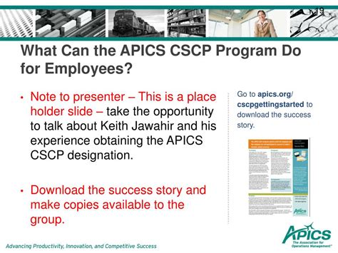 PPT APICS Certified Supply Chain Professional CSCP Program PowerPoint Presentation ID
