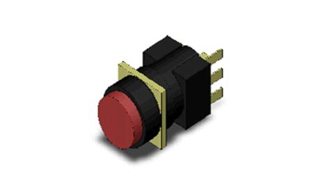 A165 Trm 1 Omron A16 Series Push Button Switch Momentary Panel 16