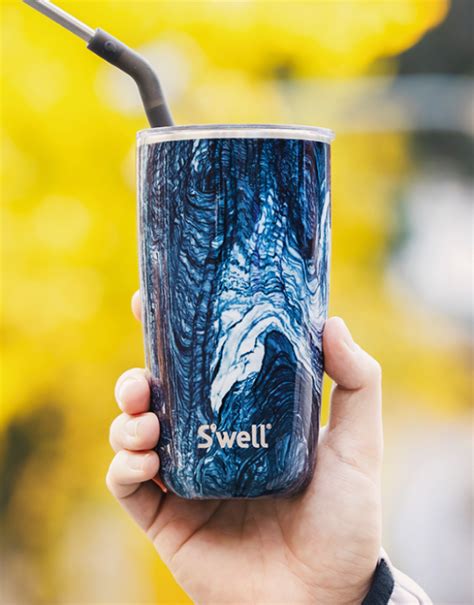 【省40元】swell保温杯 Swell 元素系列 保温杯带盖 530ml 藏蓝大理石多少钱 什么值得买