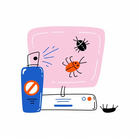 Flash Drive Virus Pc Storage Data Security Illustration
