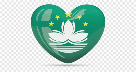마카오 국기 중국 국기 마카오 국기 특별 행정구 깃발 심장 Png Pngegg