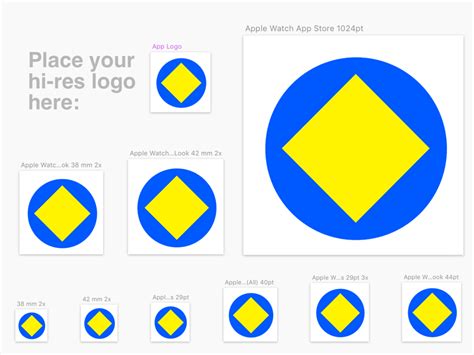 Apple Watchkit App Icon Template Sketch Freebie Download Free