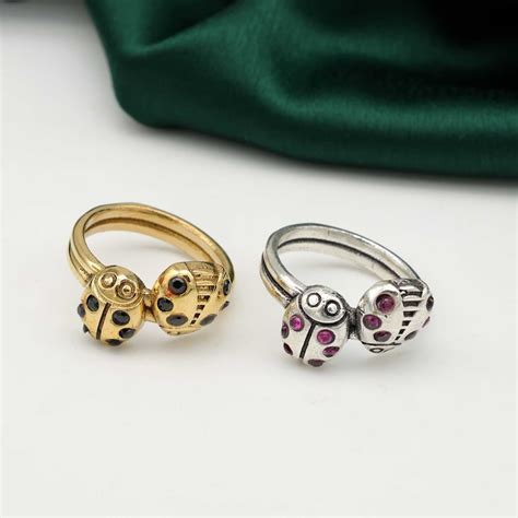 Ladybug Ring Etsy