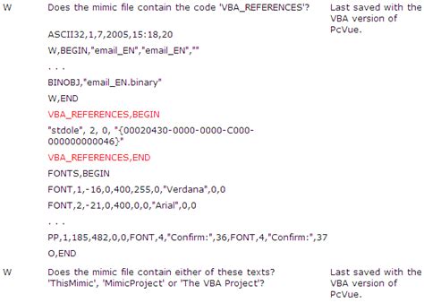 How To Check Whether A Project Is From A Vba Version Of Pcvue Pcvue Pcvue