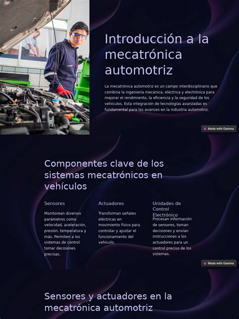Introduccion A La Mecatronica Automotriz1 Pdf Solenoide Mecatrónica