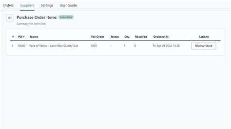 vendor notify ‑ order export vendornotify instant scheduled order