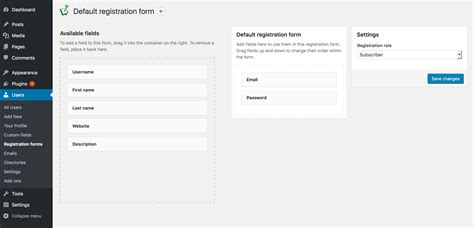 Add Fields To The Registration Form Wp User Manager
