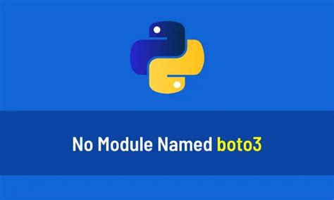 no module named boto3 aihints