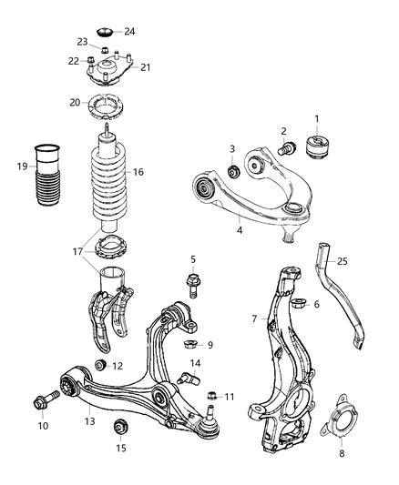 Suspension Front Springs Shocks Control Arms 2021 Jeep Grand