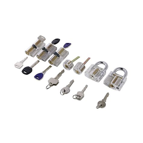 Locksmiths Tools Practice Lock Set With Klom 9pcs Grandado