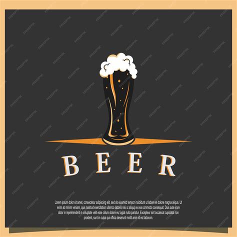 Premium Vector Craft Beer Glass Logo Design With Creative Concept