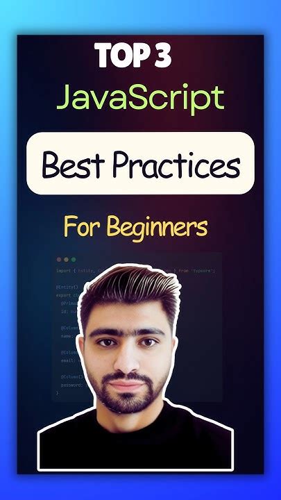 Top 3 Javascript Best Practices For Beginners Coding Javascript Youtube