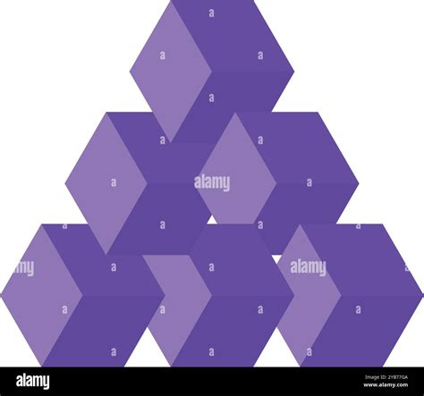 Impossible Cubes Logo Geometric Shape Optical Illusion Stock Vector Image And Art Alamy