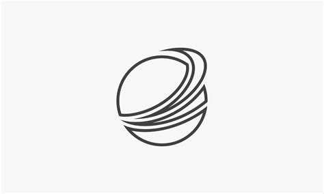 Abstract Line Icon Curve Global Isolated On White Background Vector Art At Vecteezy