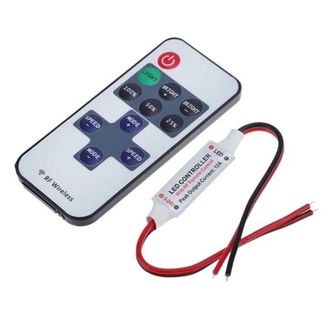 11 Keys LED Strip Controller Mini Dimmer RF Wireless Remote Dimmer 5 24V Controller For LED