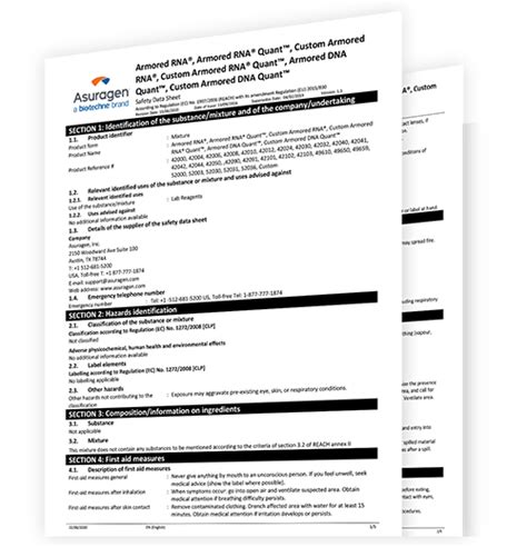 Armored Dnarna Quant Safety Data Sheet Eu Bio Techne