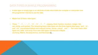 Maple Project Pptx