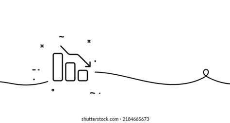 Growth Chart Line Icon Continuous One Stock Vector Royalty Free 2288360181 Shutterstock