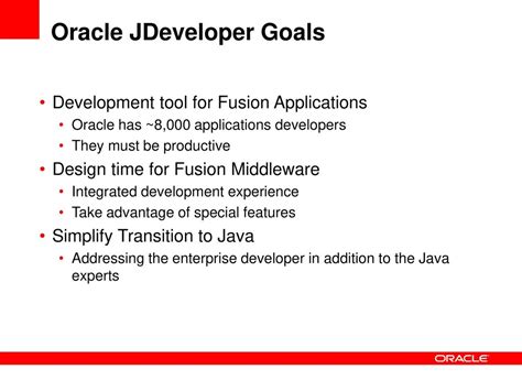 the development experience for oracle fusion ppt download