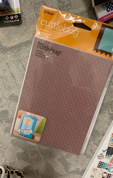 Cuttlebug Swiss Dots Embossing Folder On Mercari Embossing Folder Free Stamps Dots