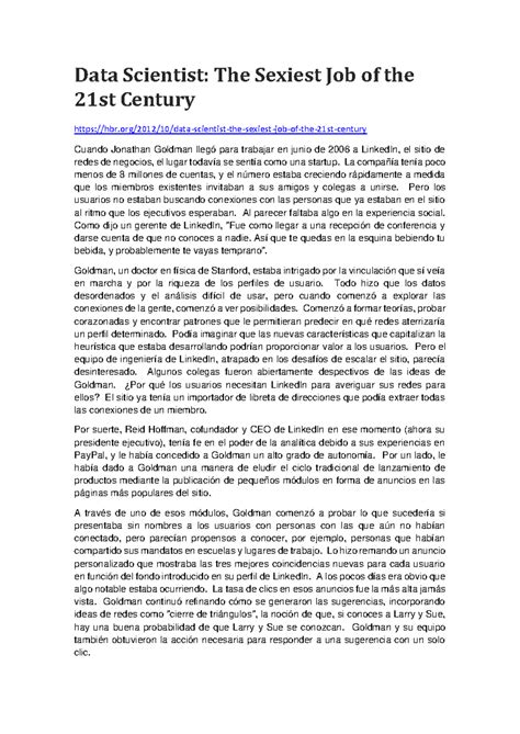 Data Scientist The Sexiest Job Of The St Century Data Scientist The Sexiest Job Of The St