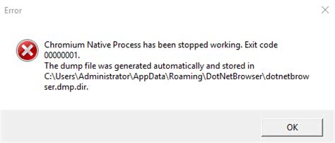 Fix Chromium Native Process Has Been Stopped Working Exit Code AYCD