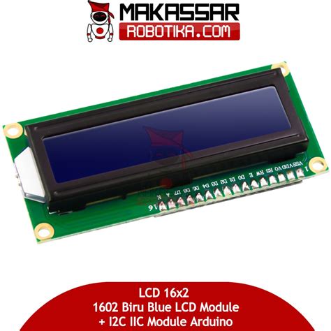 Jual Lcd 1602 Character Yellow Backlight With I2c Module Arduino