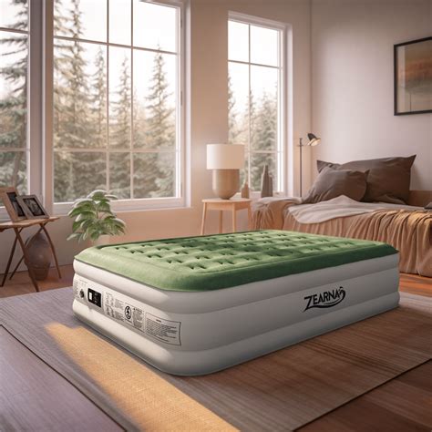 Zearna Comfort Plus Queen Size Airbed Durable Inflatable 18 Air