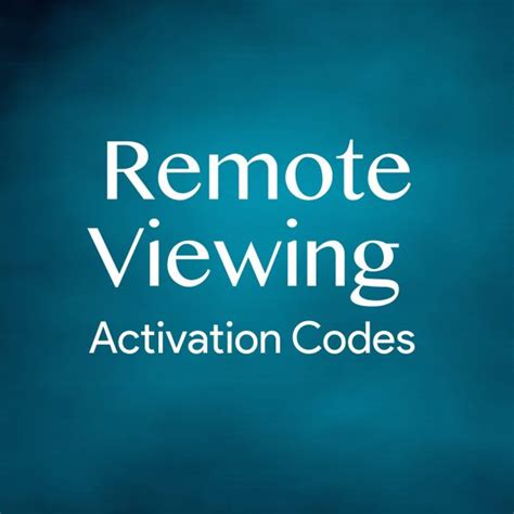 Remote Viewing Activation Codes Ken Lloyd