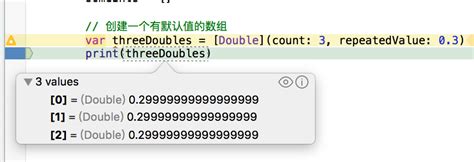 Ios Creating An Array With A Default Valuebut The Default Value Is