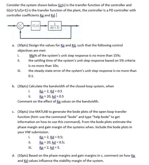 consider the system shown below gcs is the transfer function of the