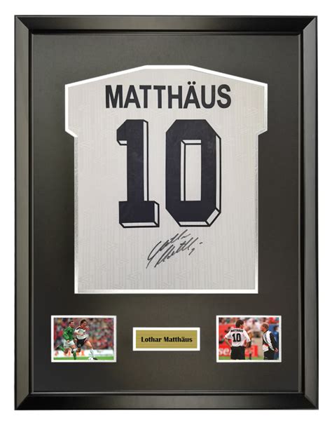 马特乌斯 德国三驾马车 1994德国队亲笔签名 足球服球衣 含sa证书 裱框虎窝淘