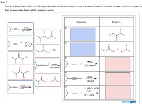 Solved Part C For The Following Oxidation Reactions Of The