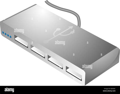 USB Hub Connecting And Sharing Multiple Usb Devices To A Computer Stock Photo Alamy