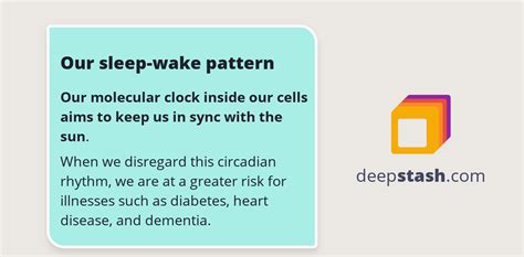 our sleep wake pattern deepstash