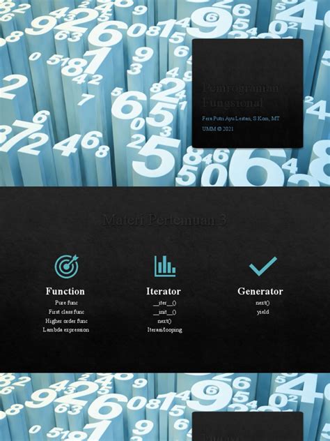 Pertemuan 3 Fungsi Iterator Generator Pdf