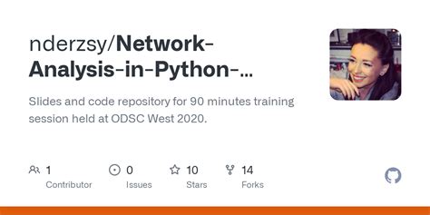 GitHub Nderzsy Network Analysis In Python ODSC Slides And Code Repository For Minutes