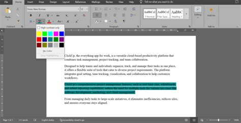 How To Highlight In Word For Better Document Clarity ClickUp