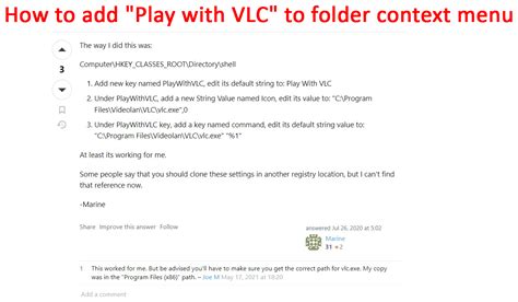 How To Add Play With Vlc To Folder Context Menu Free Download Borrow