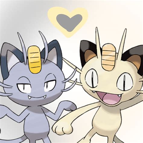 Meowth X Alolan Meowth By 2cherrysakura2 On Deviantart