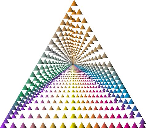 Geometric Illusion Of Colorful Triangles In Perspective 66399254 Vector Art At Vecteezy
