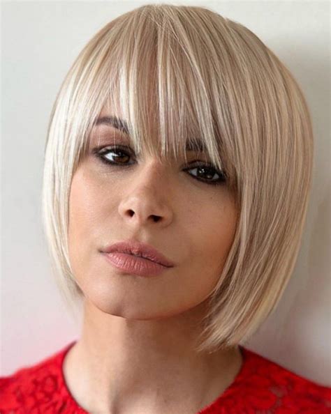 Bobbed Hairstyles With Fringe Blonde Bob Hairstyles Layered Bob