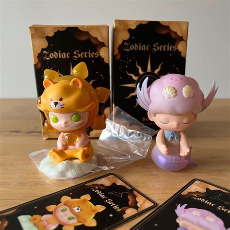 Pop Mart Dimoo Zodiac Series Leo And Pisces Designer Art Toys Hobbies