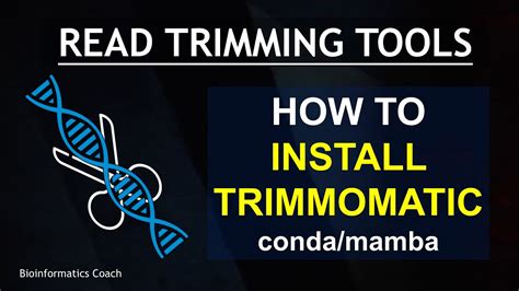 install trimmomatic in linux macos using conda mamba micromamba youtube