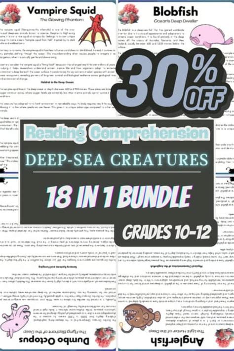 The Ultimate Deep Sea Biology Mega Bundle Grades 1012 By Slidetastic